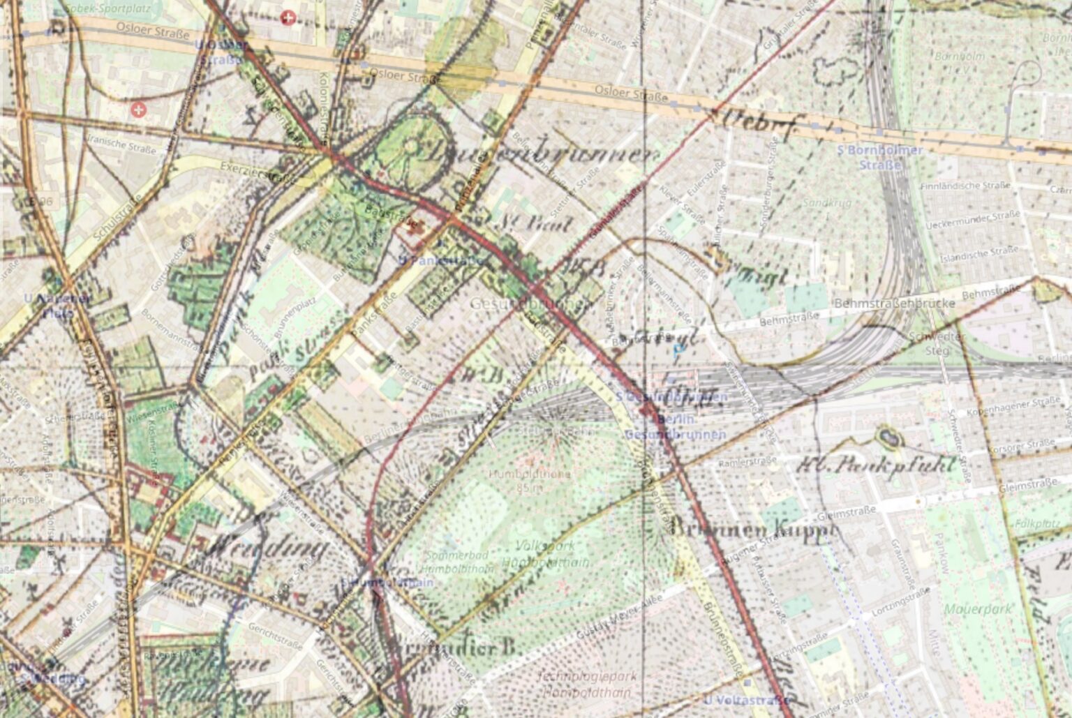 Berlin Gesundbrunnen … Spurensuche auf historischen Landkarten – McLarsen